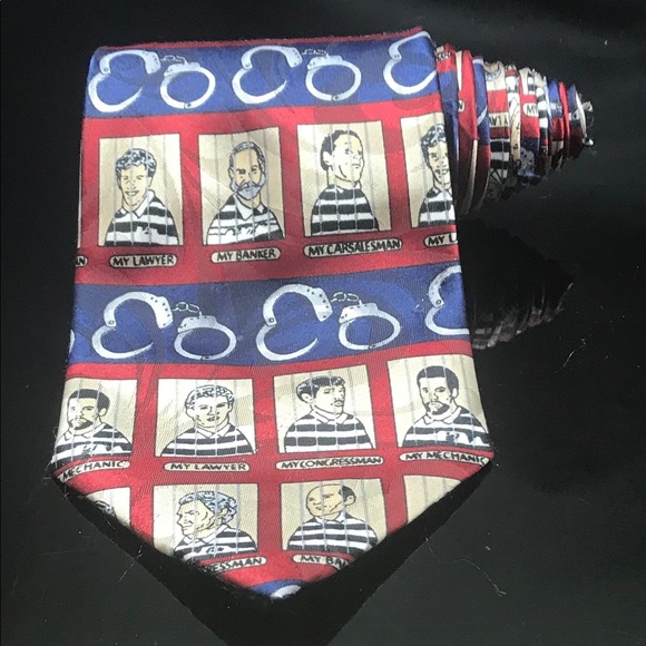 everyday | Accessories | Jailbirds People In Prison Mens Graphic Tie ...